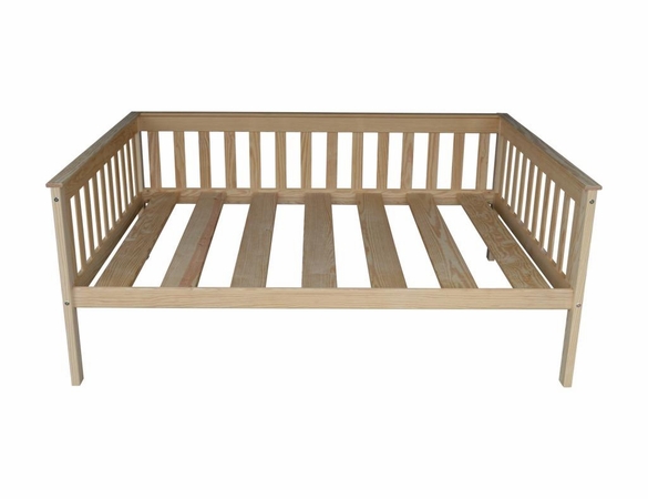Pine Wood Mission Full Day Bed Frame