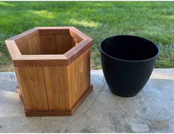 Octagonal Cedar Planter