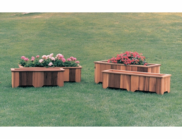Cedar Wood Heritage Rectangular Plant Box