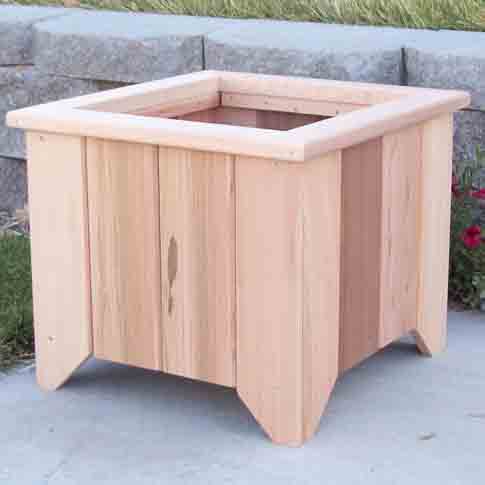 Cedar Wood Heritage Square Planter Box – Four Sizes
