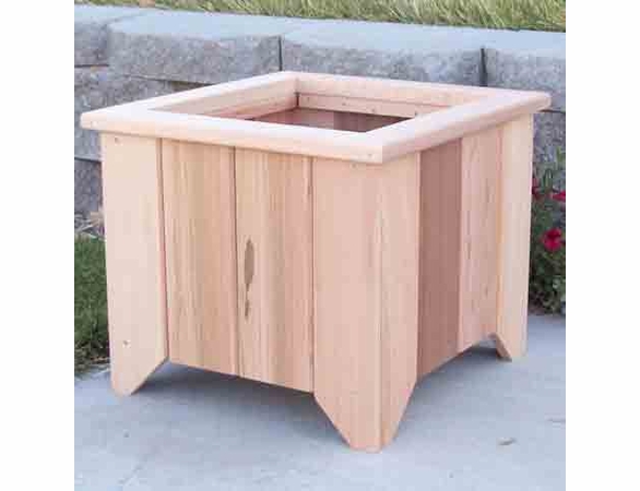 Cedar Wood Heritage Square Planter Box – Four Sizes