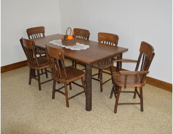 Hickory Rectangular Farm Table