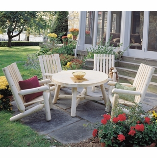 Cedar Wood Log-Style Chairs, Tables and Furniture