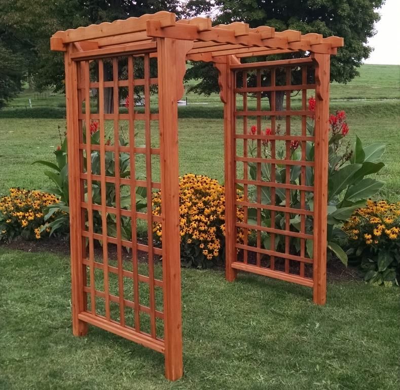 Lexington Flat Top Cedar Arbor | Available In 4', 5' & 6' Variants