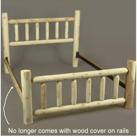 Cedar Wood Log Bed – Twin, Double, King or Queen