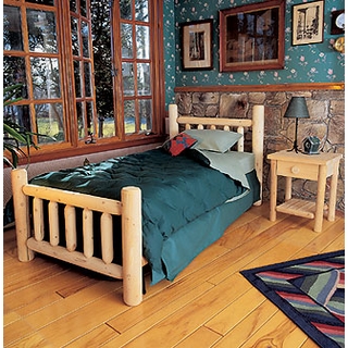 Cedar Wood Log-Style Bedroom Furniture