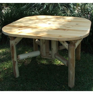 Cedar Wood Log-Style Chairs, Tables and Furniture