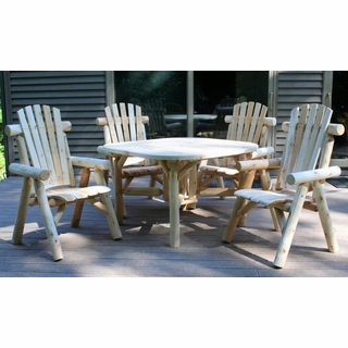 Cedar Wood Log-Style Chairs, Tables and Furniture