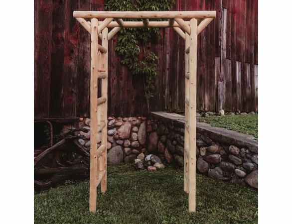 Log Style Garden Arbor