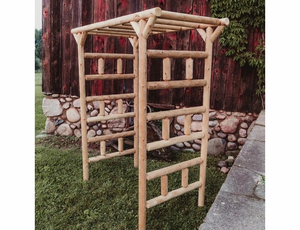 Log Style Garden Arbor
