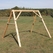 Cedar Wood Log-Style Swing A-Frame