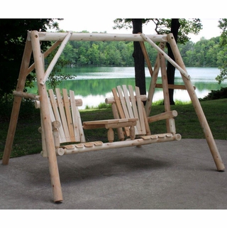 Standalone Cedar Wood Outdoor Swing Frames