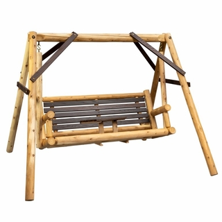 Standalone Cedar Wood Outdoor Swing Frames