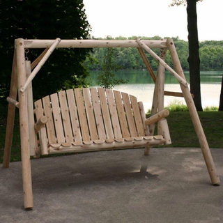 Standalone Cedar Wood Outdoor Swing Frames