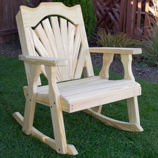Cedar Wood & Wooden Outdoor Rocking Chairs & Benches
