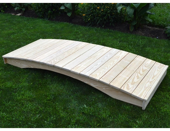 Pine Plank Garden Bridge - Multiple Sizes Available