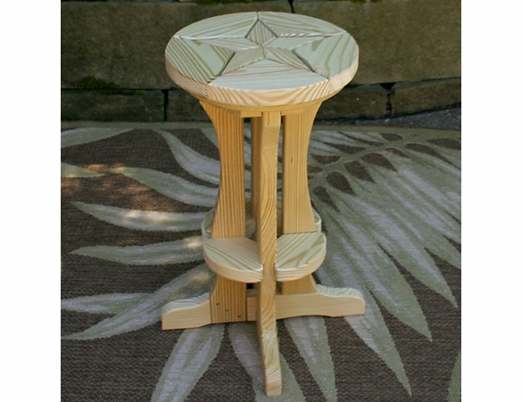 Pub Stool - Pine - Star Design