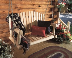 Rustic Cedar Wood Bedroom and Outdoor Furniture & Sets