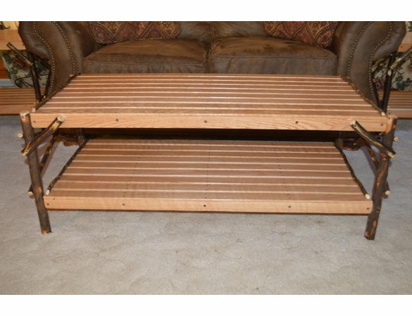 Rustic Hickory Coffee Table