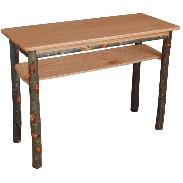 Rustic Hickory Console Hallway Table