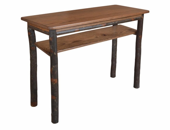 Rustic Hickory Console Hallway Table