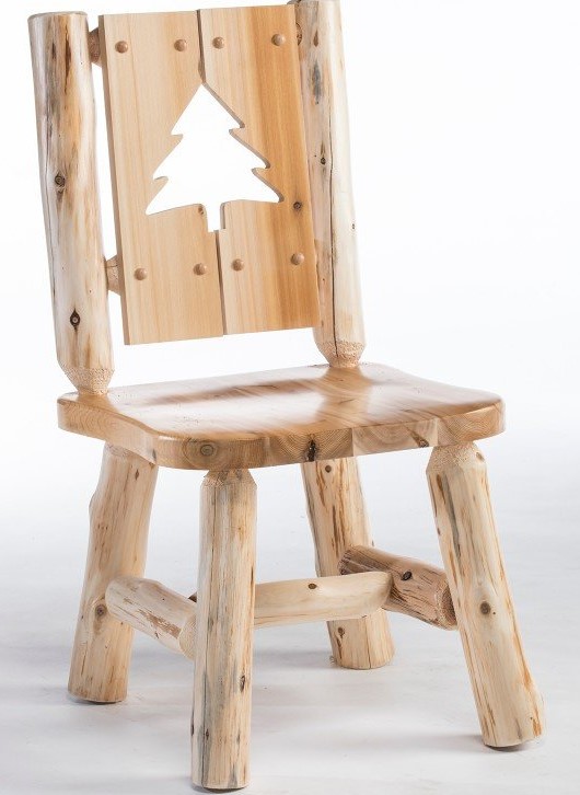 Cabin Collection Silhouette Dining Chair - Rustic Log Style
