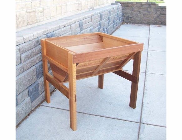 Cedar Wood Rustic Vegetable Garden Bin