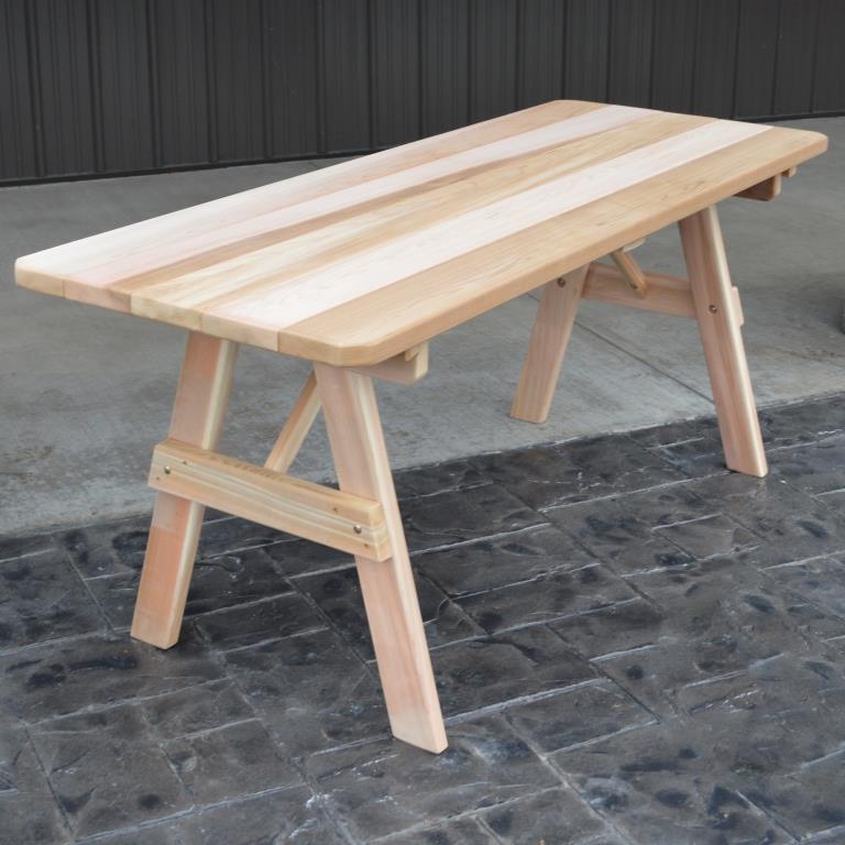 Traditional Cedar Table Only 4', 5', 6', or 8'