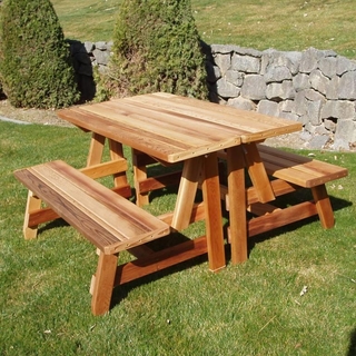Cedar Wood and Pine Wood Picnic Tables and Dining Tables