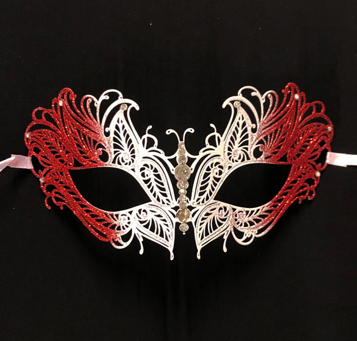 Silver Butterfly Masquerade Mask