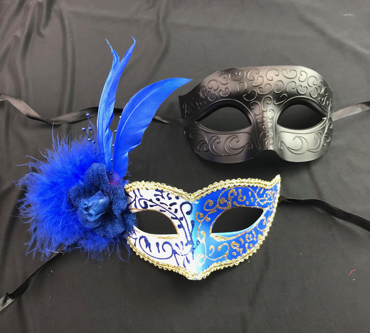 Royal Blue Masquerade Masks For Men