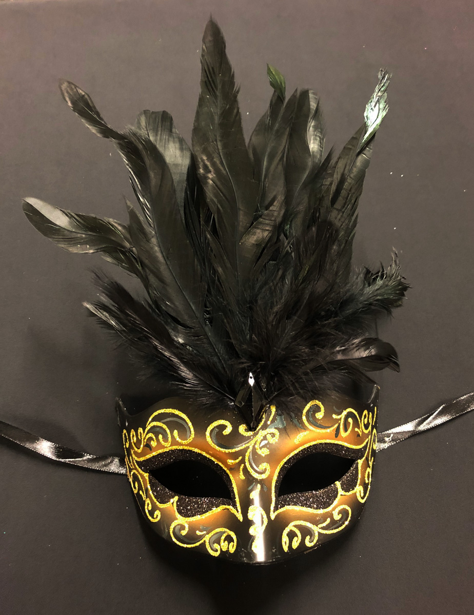 Black And Gold Venetian Mask