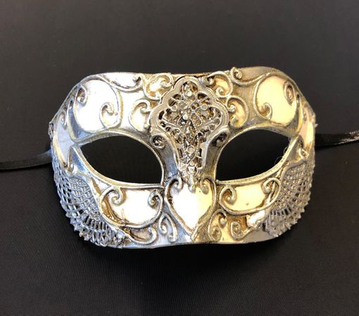 Angel Wing Masquerade Mask Silver