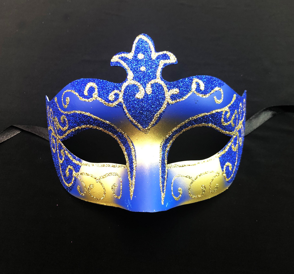 Royal Blue And Gold Masquerade Masks