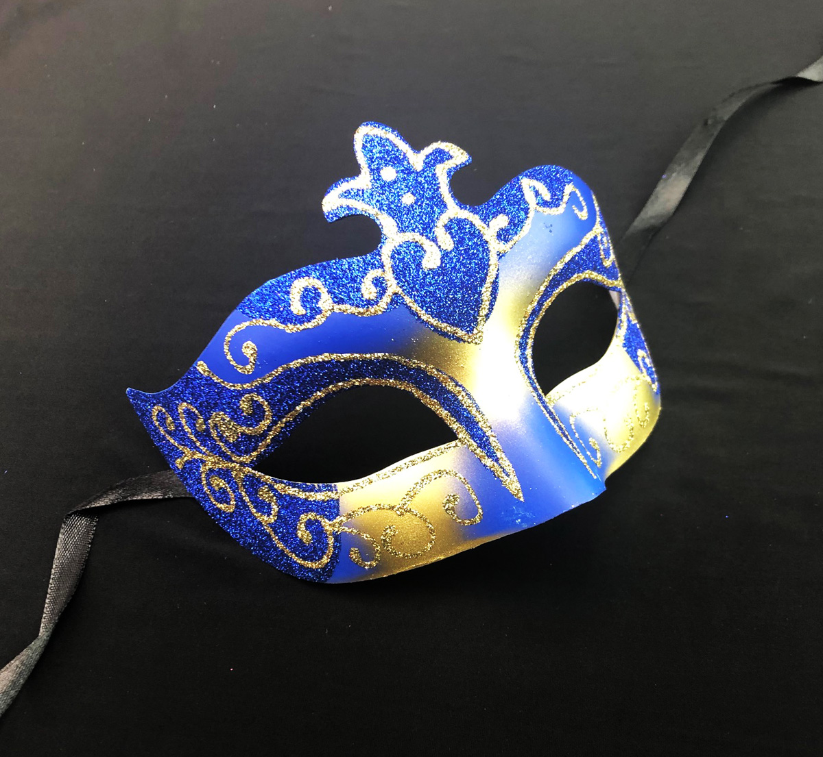 Royal Blue And Gold Masquerade Masks