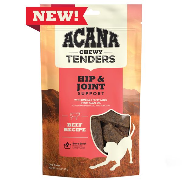 ACANA Chewy Tenders Beef Dog Treats 4oz