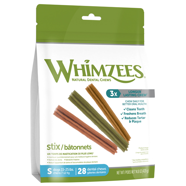 Whimzees Stix Dental Dog Chews Small 28ct