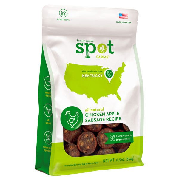 Spot Farms Chicken Apple Sausage Dog Treats 12.5oz