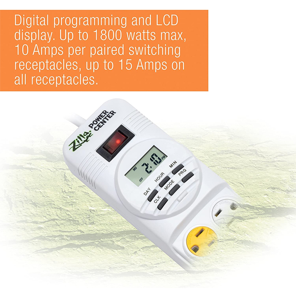 Zilla 24/7 Digital Timer Power Center