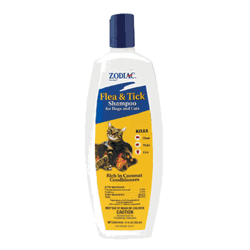 Zodiac FleaTrol Flea & Tick Shampoo for Dogs & Cats 12 oz