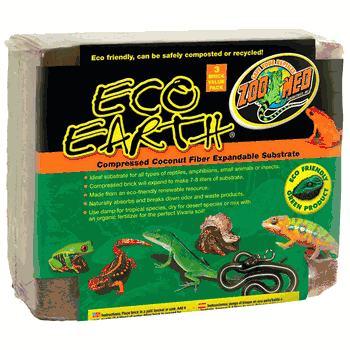 Zoo Med Eco Earth Coconut Fiber Substrate 3pk