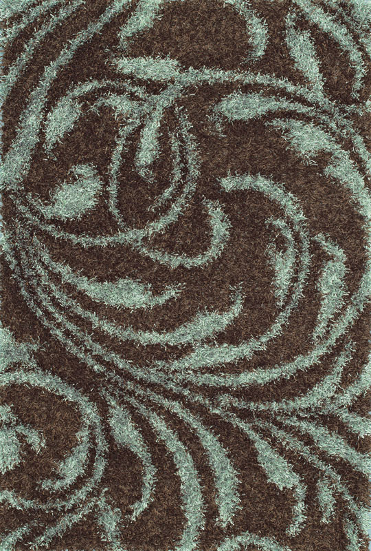 Brown Swirls Vines Leaves Floral Area Rug VN11 - Aprx 3' 6" x 5' 6" | eBay