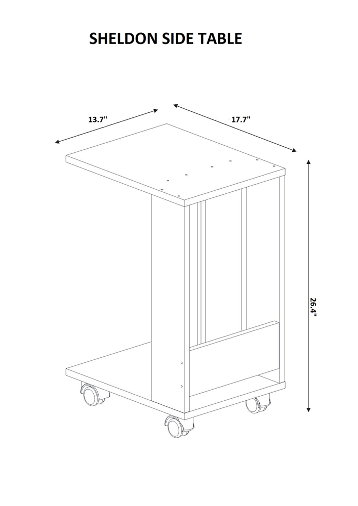 Ada Home Decor Furniture: DKRS1071 Modern Minimalist White Side Table ...