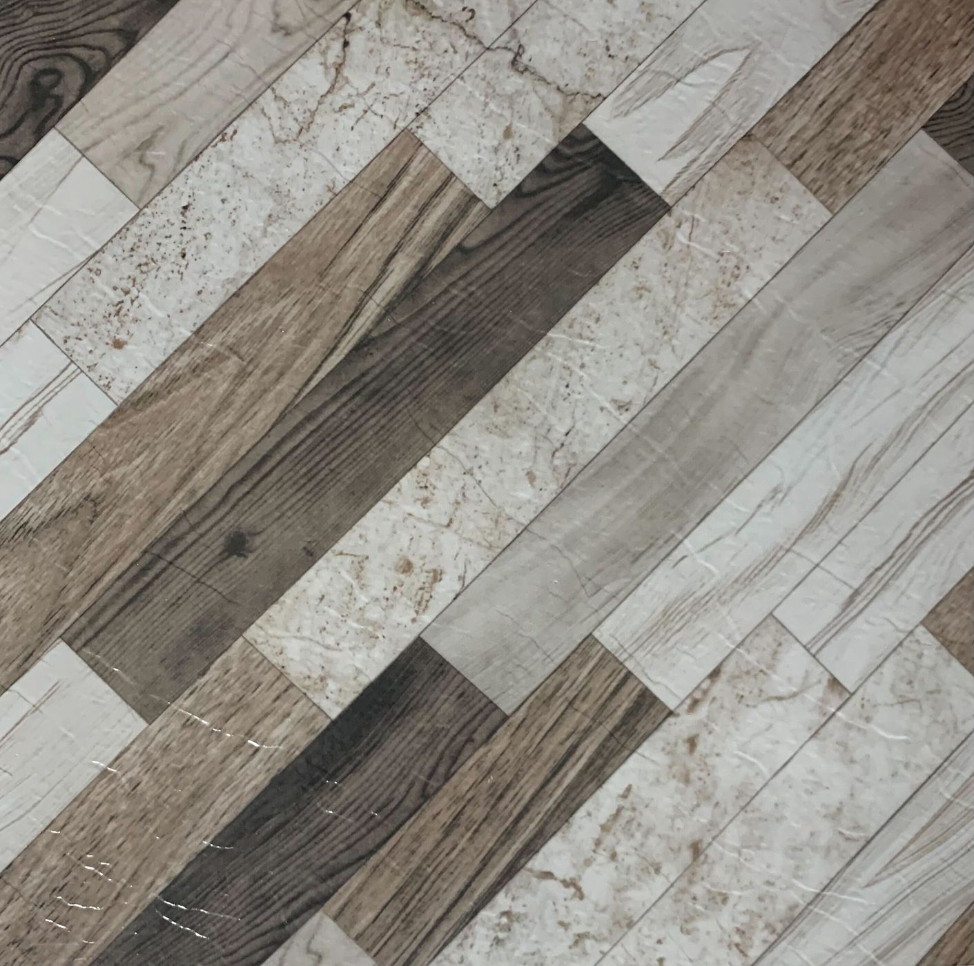 Dynasty 1.2mm 12" x 12" Vinyl Tiles, Rustic Mixed - Dynasty 1.2mm 12" x ...