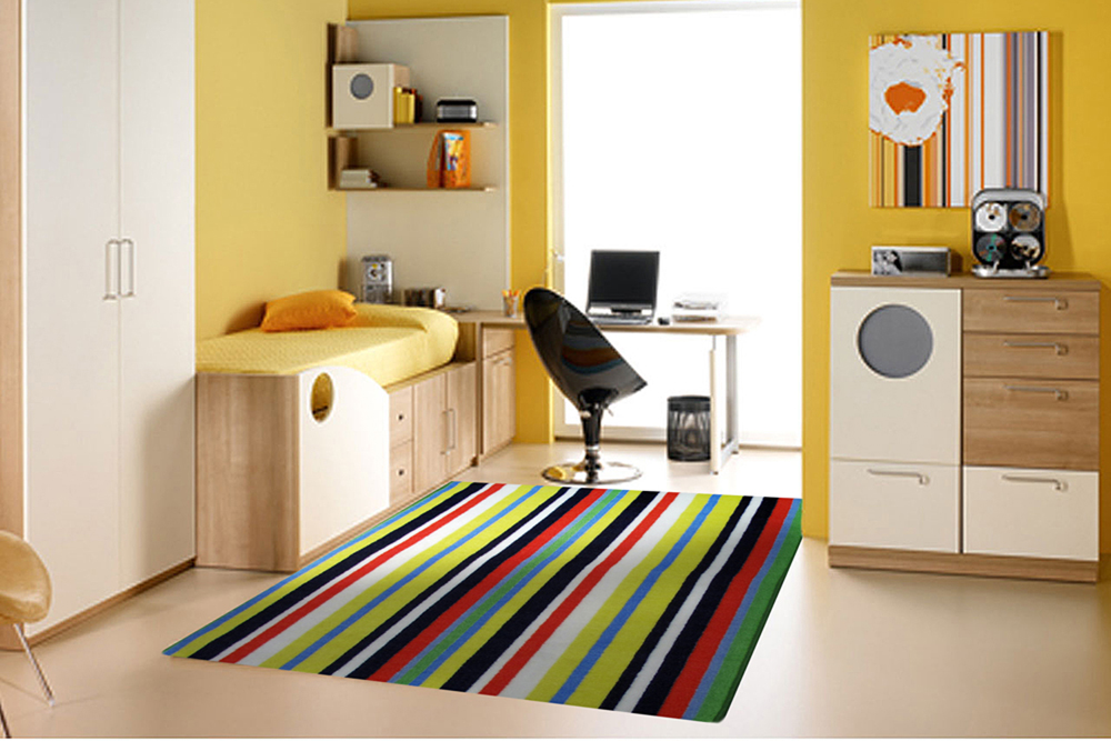Fun Area Rugs: Fun Time Rugs: FT-106 Stripemania Multi-Color - Fun Time ...