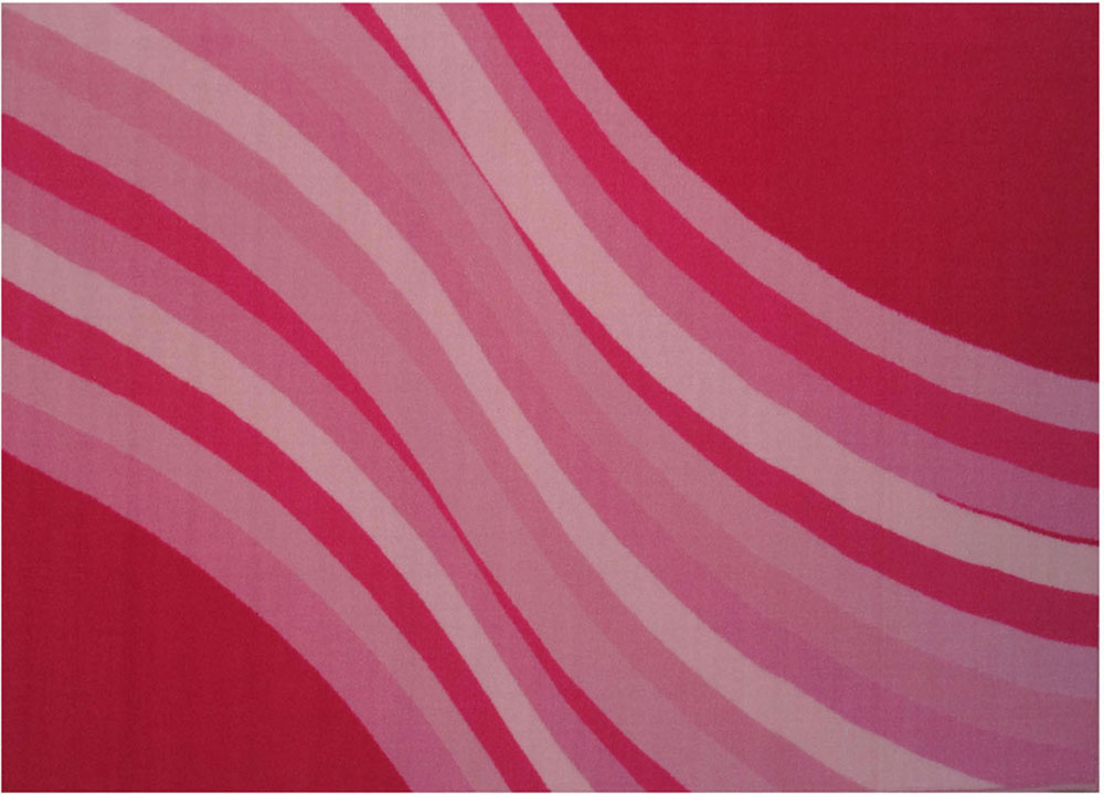 Fun Area Rugs: Fun Time Rugs: FT-115 Wacky Pink Wave Pink - Fun Time ...