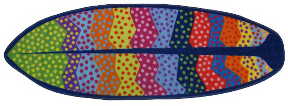Fun Area Rugs: Surf Time Rugs: ST-26 Wavy Ocean Multi-Color - Surf Time ...