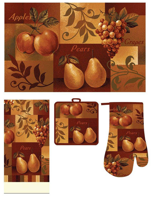 Home Dynamix Medley Four Piece Kitchen Set: Fruit mix - Medley 4-Piece ...