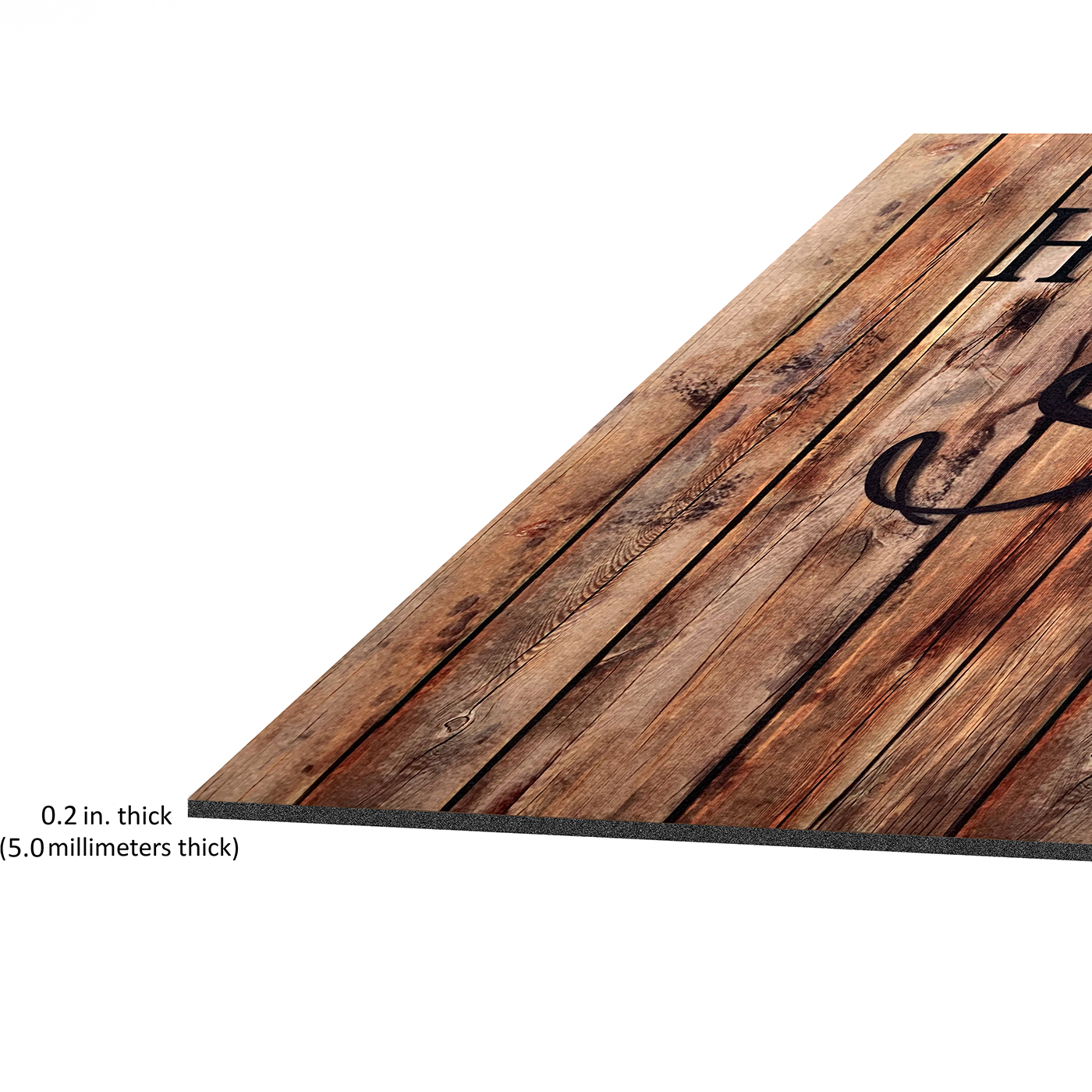 Home Sweet Home Farmhouse Plank, 18" x 30" - Outdoor Rubber Mats - Door ...