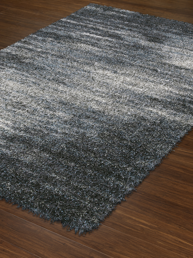 Black Contemporary Synthetics Distressed Gradient Shaded Area Rug Solid ...